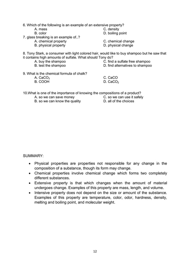 DepEd SHS STEM General Chemistry Modules Quarters 1-2 by CDO | PDF ...
