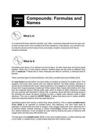DepEd SHS STEM General Chemistry Modules Quarters 1-2 by CDO | PDF