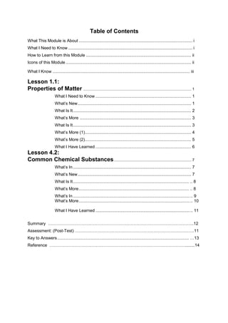 DepEd SHS STEM General Chemistry Modules Quarters 1-2 by CDO | PDF