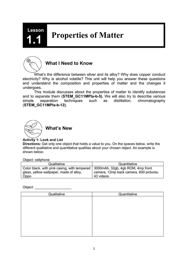 DepEd SHS STEM General Chemistry Modules Quarters 1-2 by CDO | PDF ...