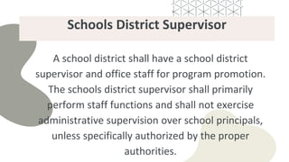 DepEd organizational Structure and deliveryprogram EM203 | PPT