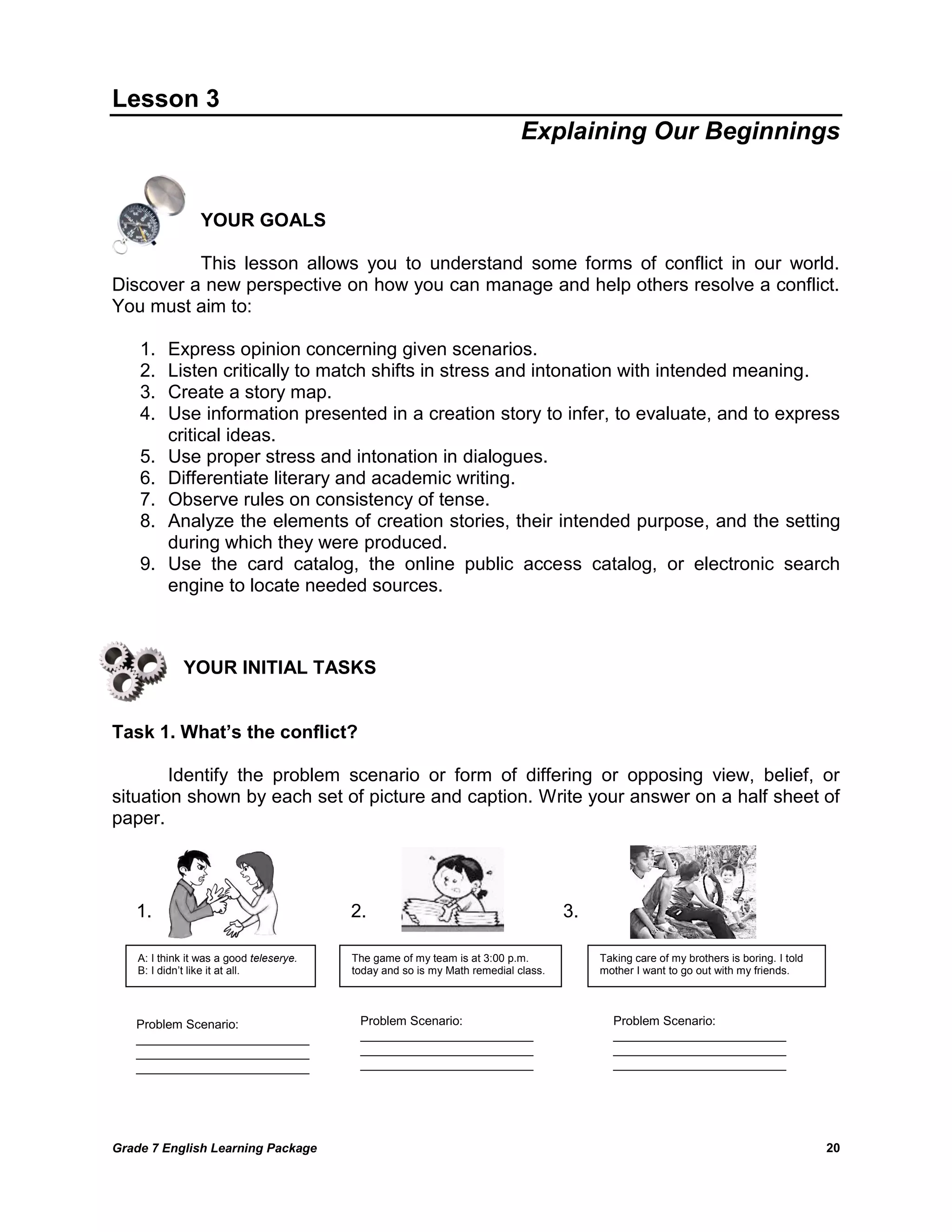 Deped grade 7 english module 1st quarter | PDF
