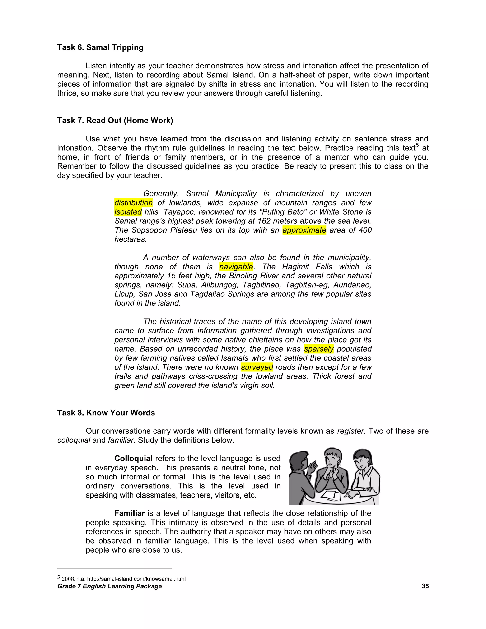 Deped grade 7 english module 1st quarter | PDF