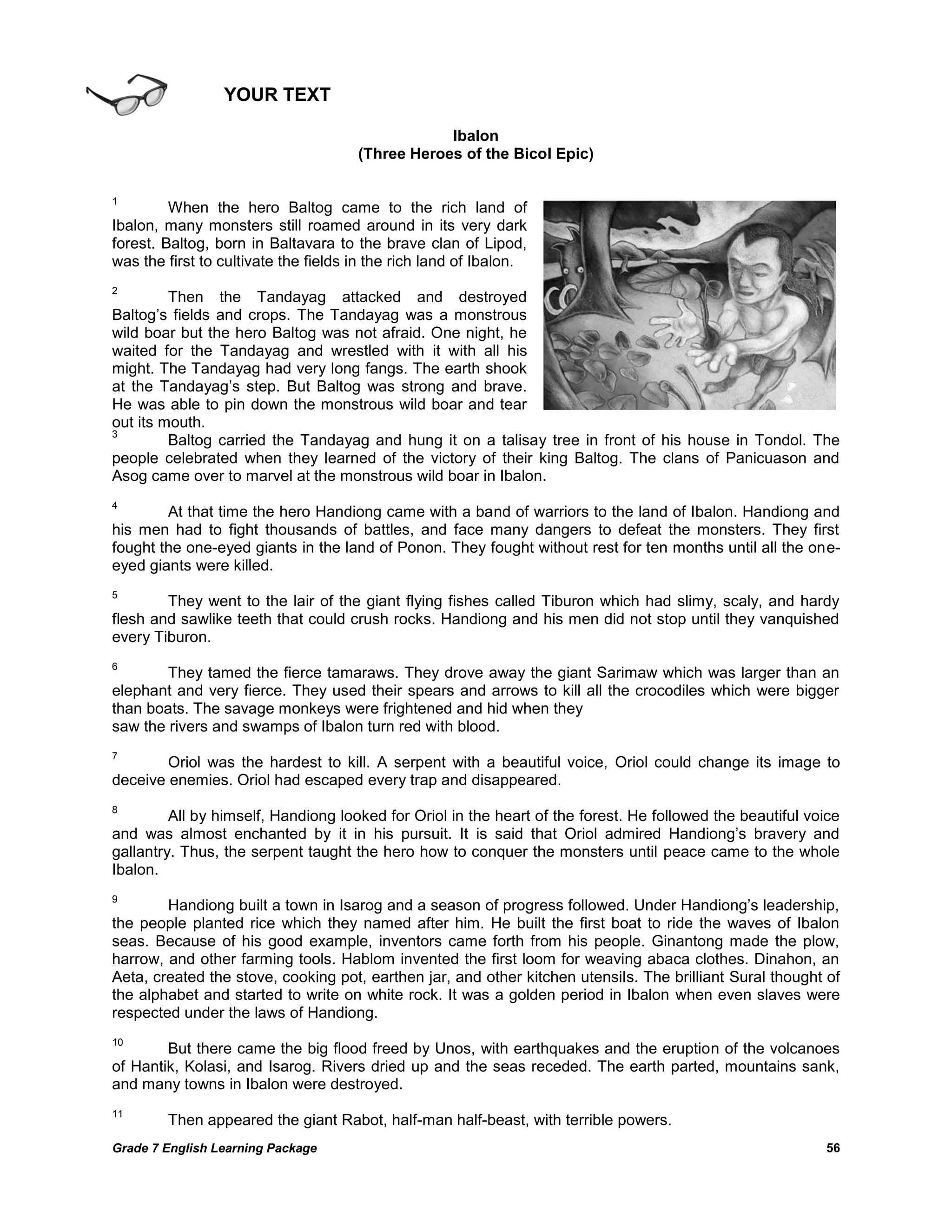 Deped grade 7 english module 1st quarter | PDF