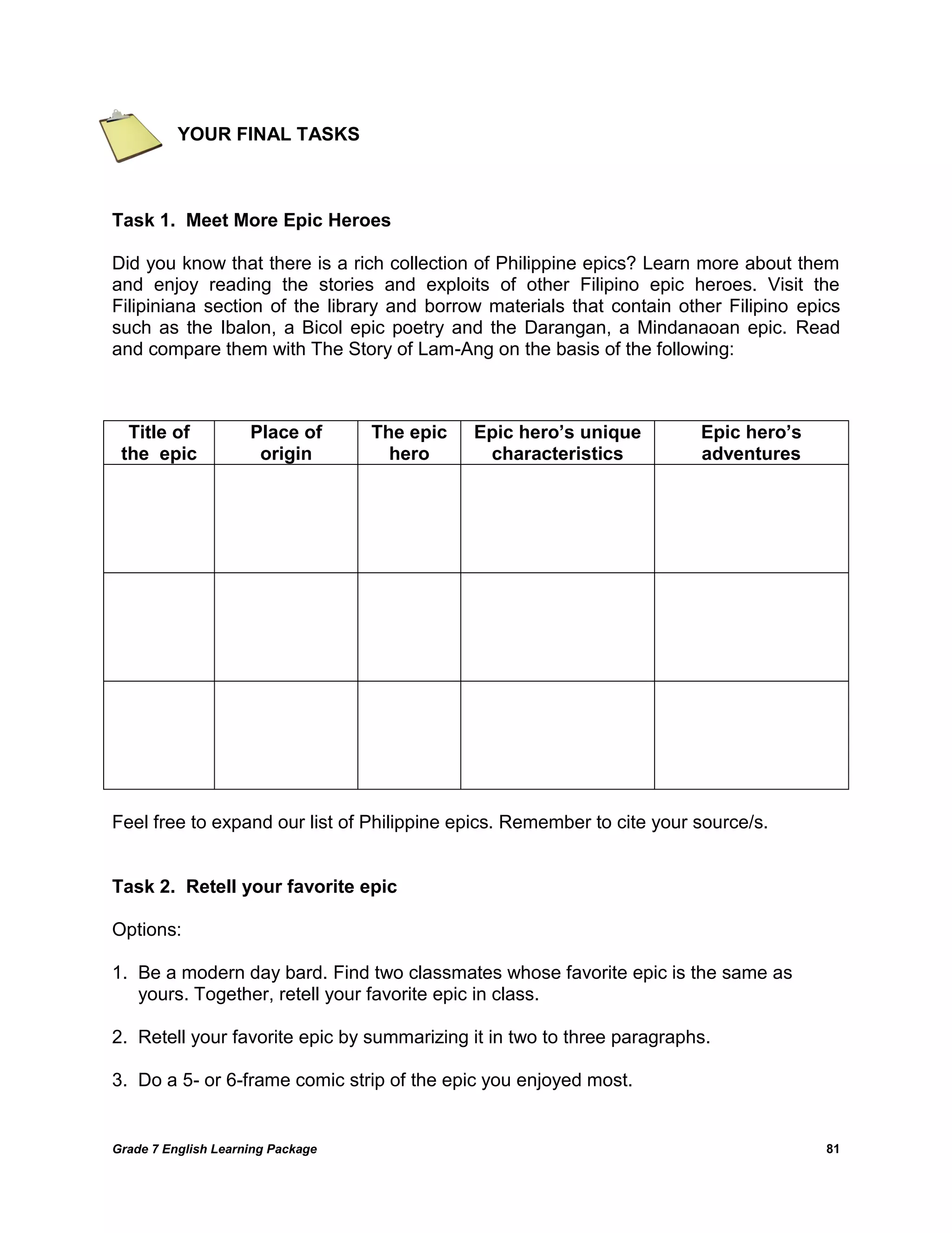 Deped grade 7 english module 1st quarter | PDF