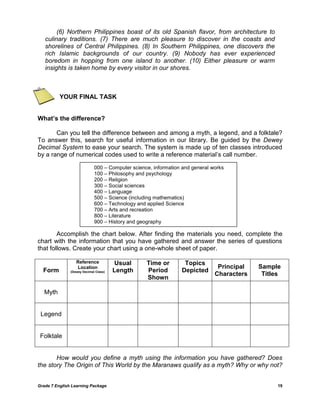 Deped grade 7 english module 1st quarter | PDF