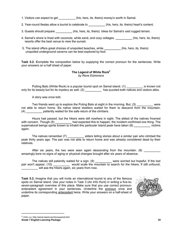 Deped grade 7 english module 1st quarter