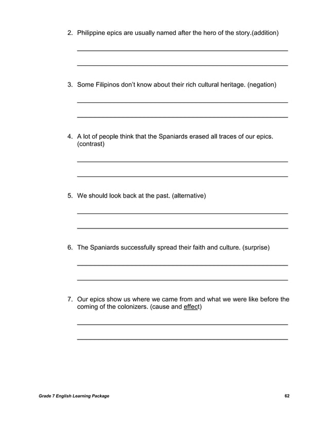 Deped grade 7 english module 1st quarter