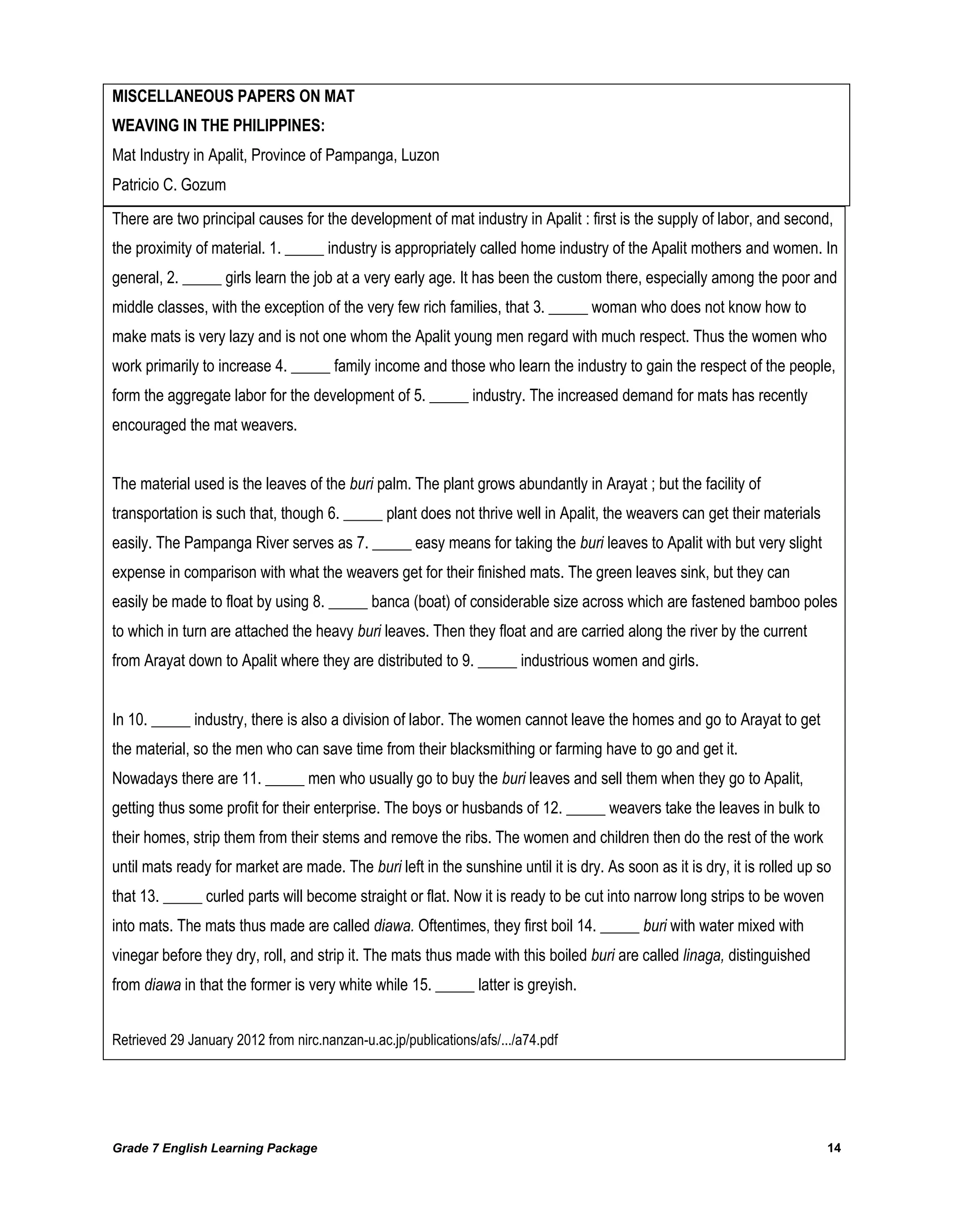 Deped grade 7 english module 2nd quater | PDF