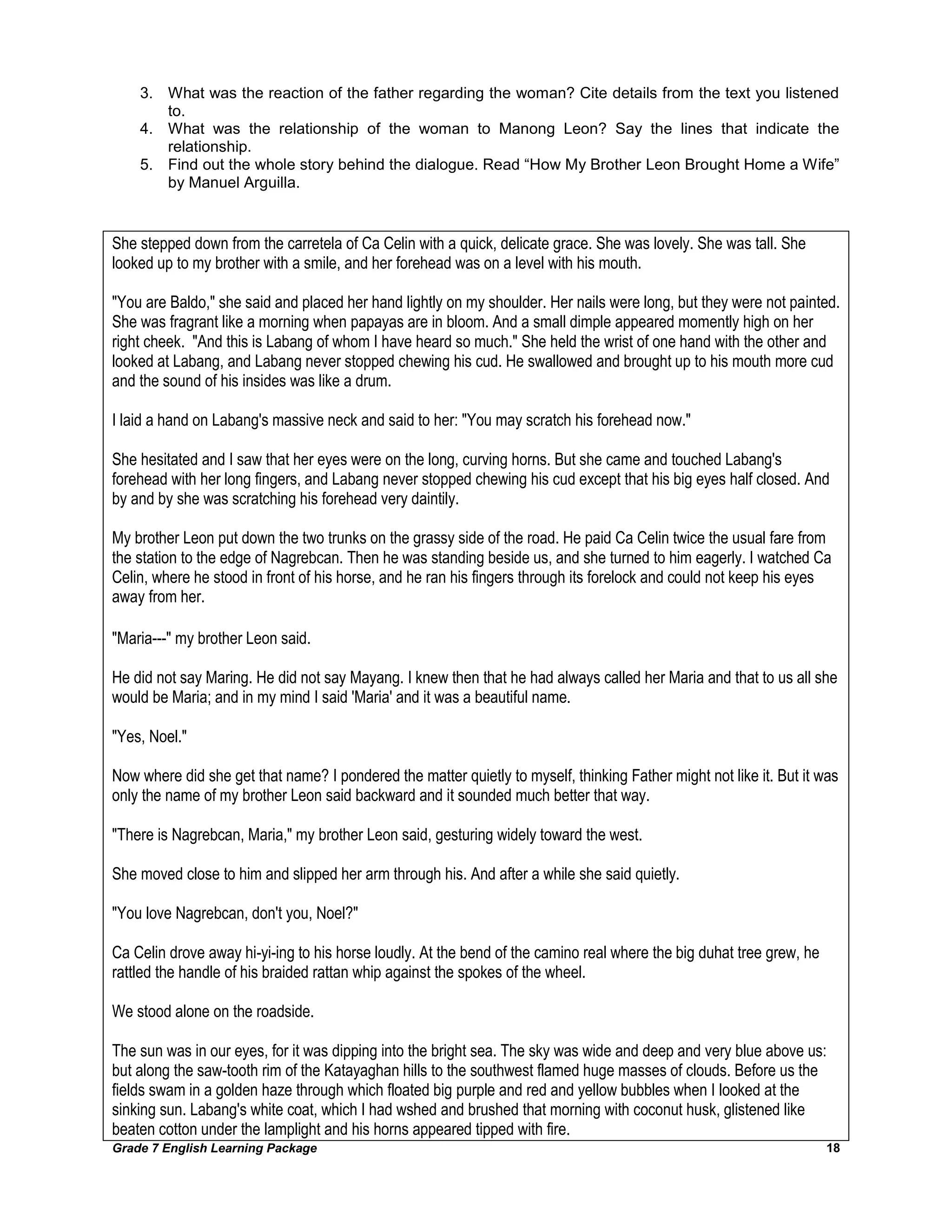 Deped grade 7 english module 2nd quater | PDF