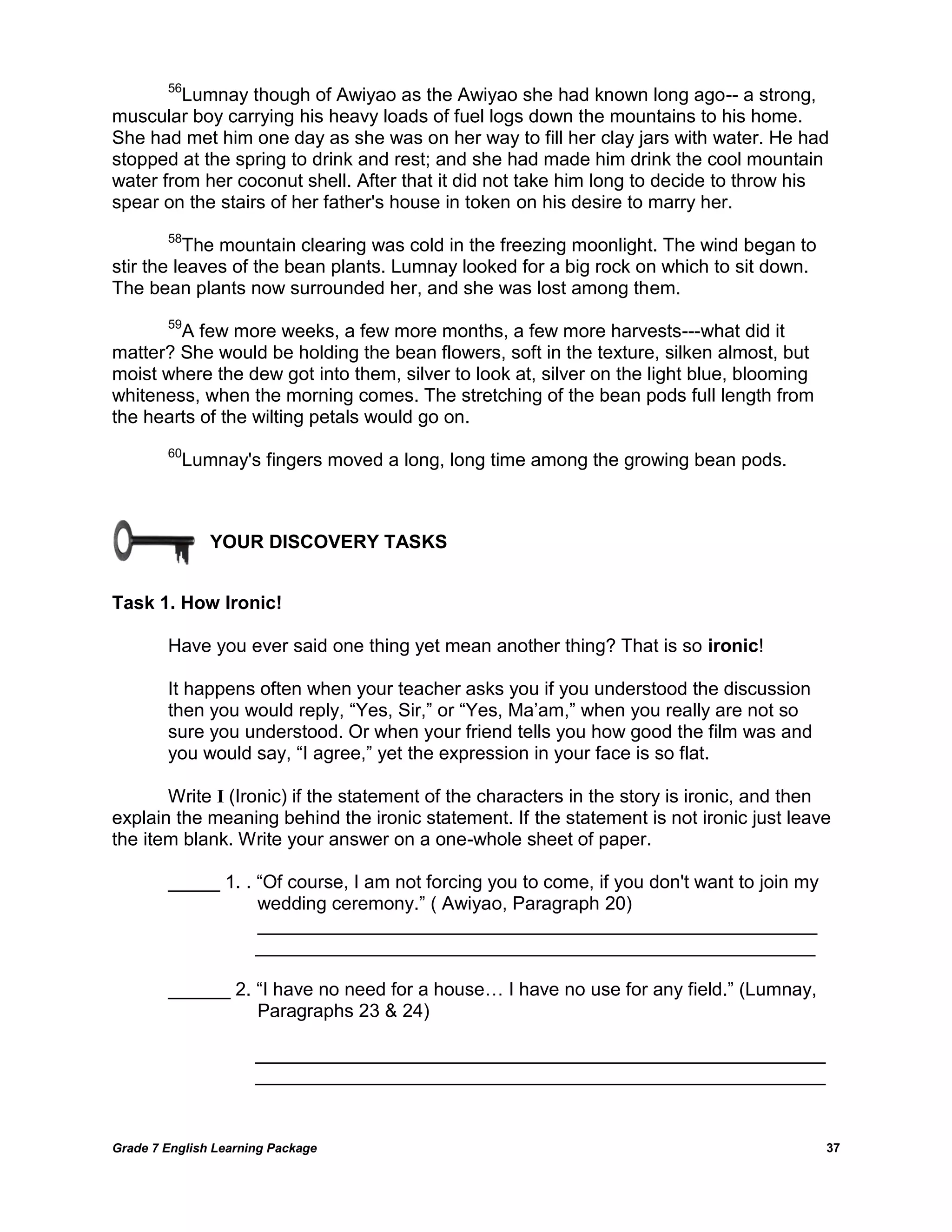 Deped grade 7 english module 2nd quater | PDF