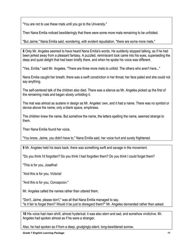 Deped grade 7 english module 2nd quater | PDF