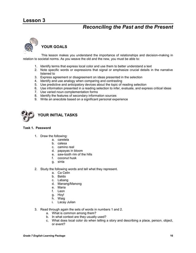 Deped grade 7 english module 2nd quater | PDF