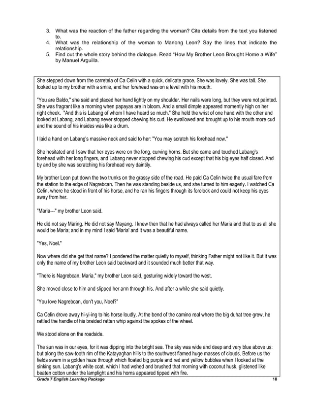 Deped grade 7 english module 2nd quater | PDF