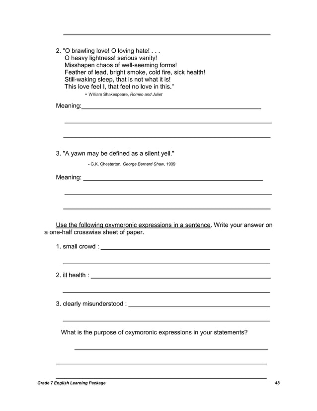 Deped grade 7 english module 2nd quater | PDF