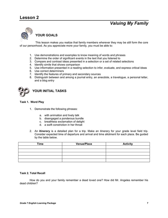 Deped grade 7 english module 2nd quater | PDF