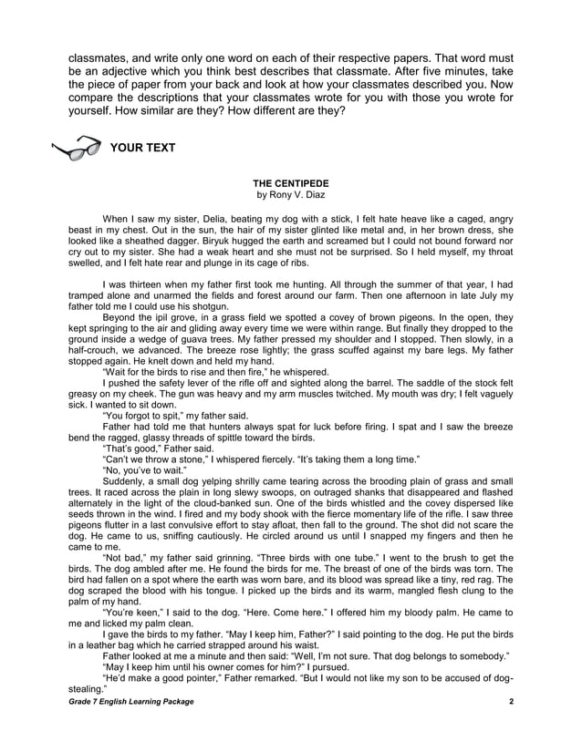 Deped grade 7 english module 2nd quater | PDF