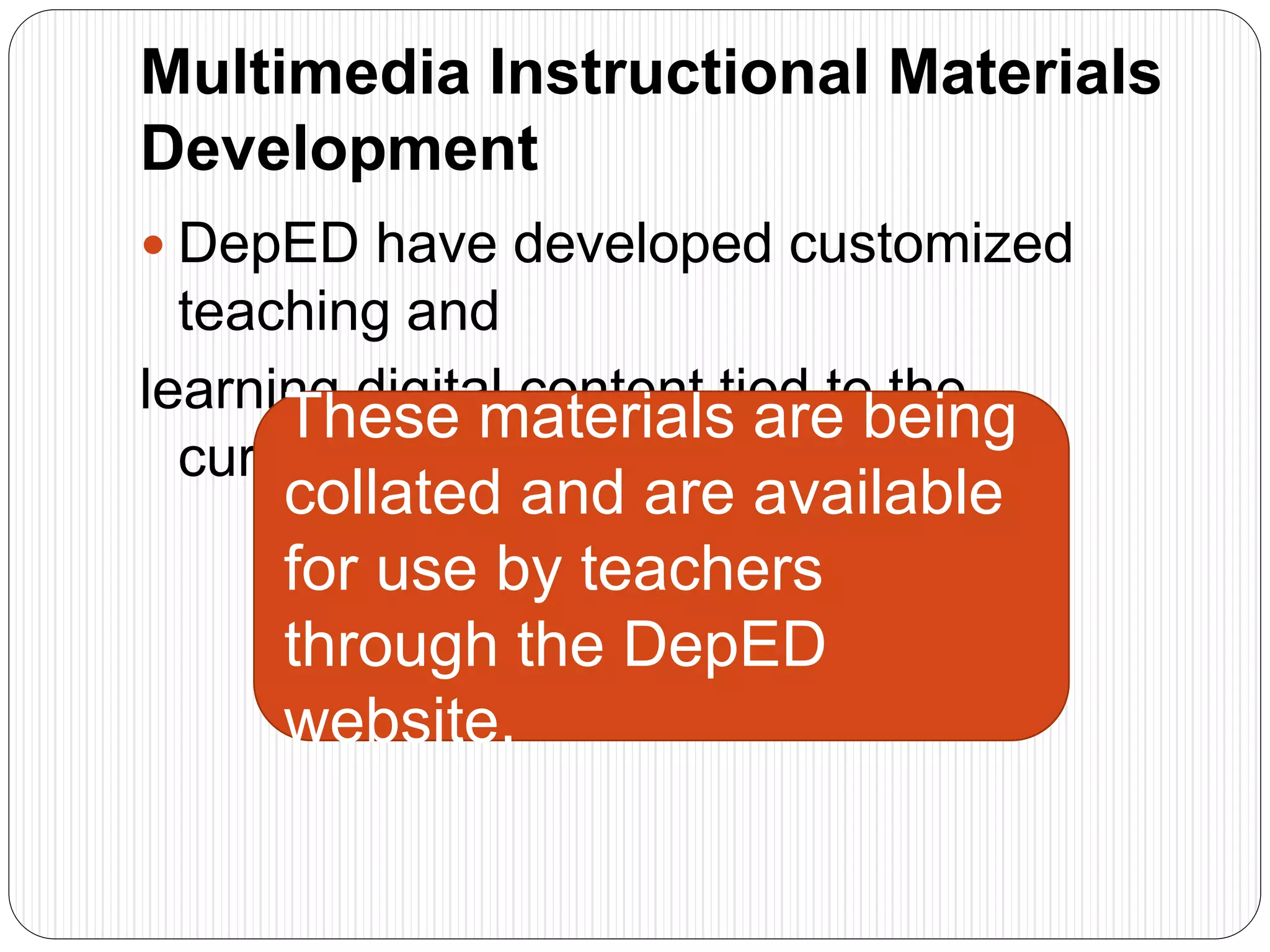 DepED ICT4e Strategic Plan | PPTX
