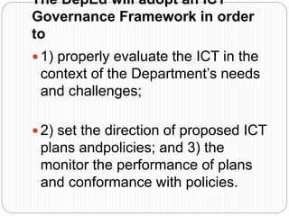 DepED ICT4e Strategic Plan | PPTX