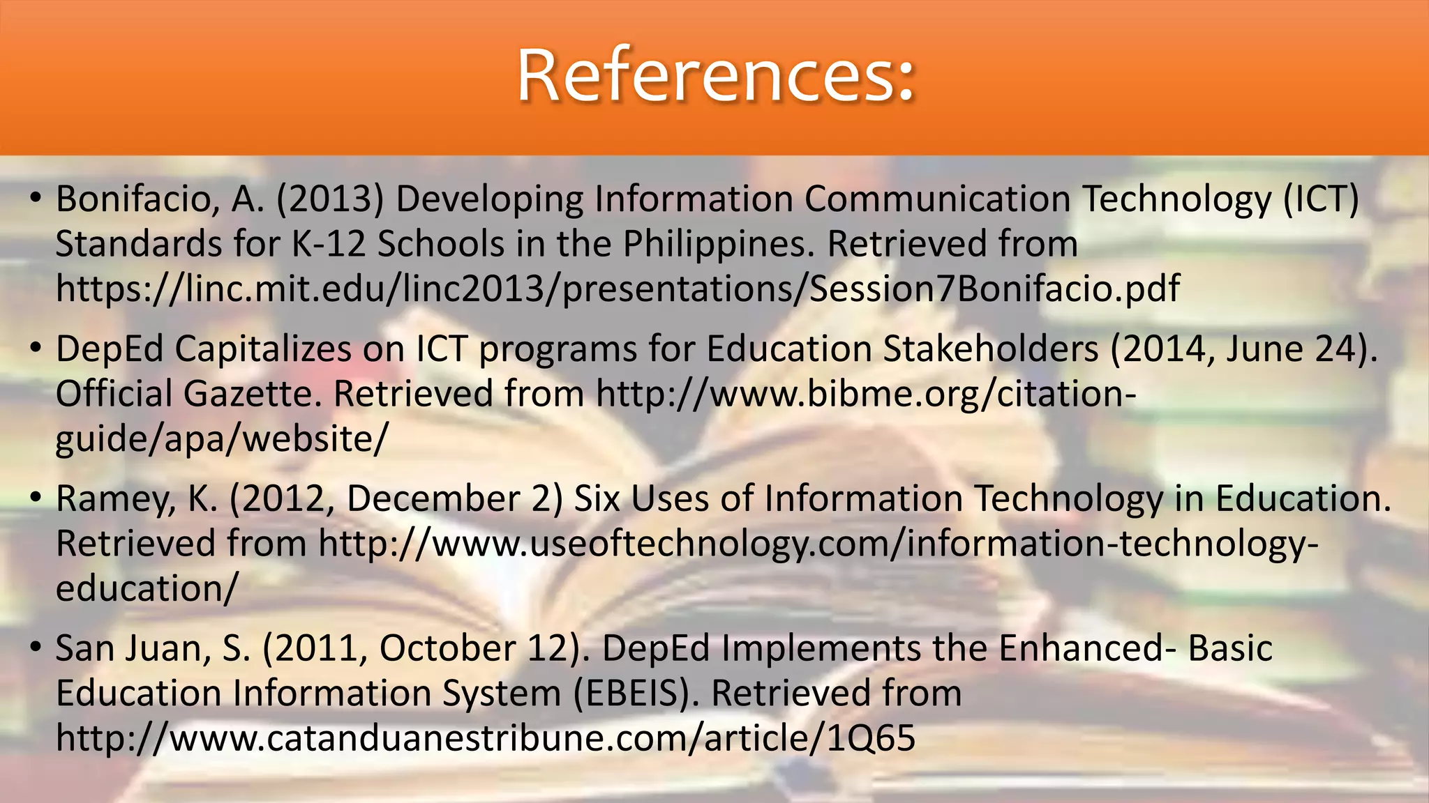 Integration of ICT in DepEd | PPTX