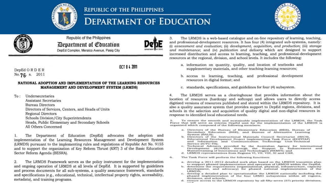 Integration of ICT in DepEd