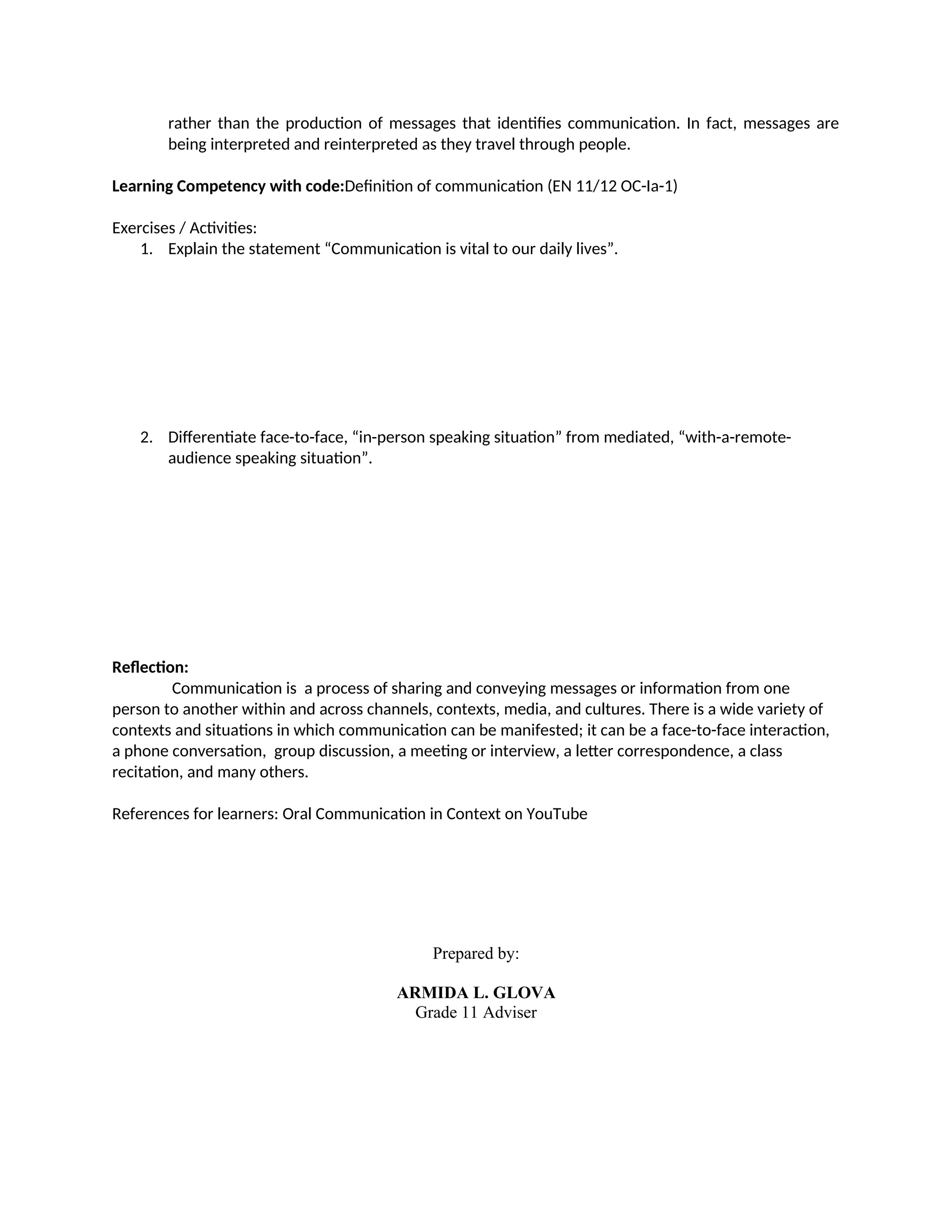 DepEd LAS ORAL COMMUNICATION IN CONTEXT WEEK 1.docx