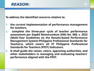 DEPED memo 017, s.25.pptx DR OPENA FILES | PPTX