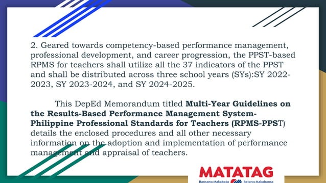 DepEd Memo No. 008 , S. 2023.pptx | Educational Assessment | Education