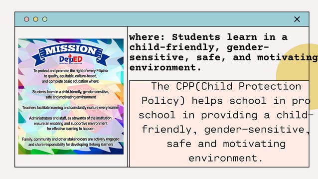 Deped mission, vision and core values | PPTX | Education