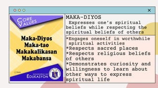 Deped mission, vision and core values | PPTX