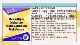 Deped mission, vision and core values | PPTX