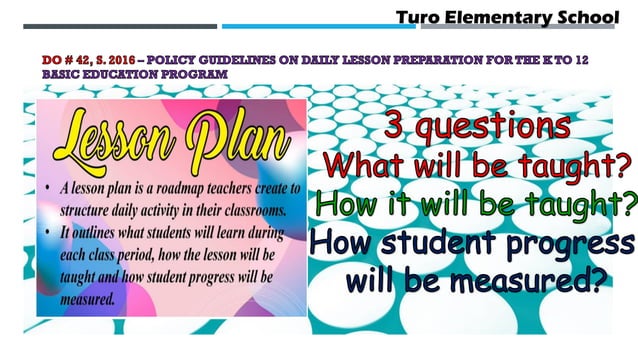 depedno42s2016-rhia.pdf policy guidelines on lesson preparation for the ...