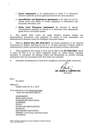 Dep ed order do-s2016_55 | PDF