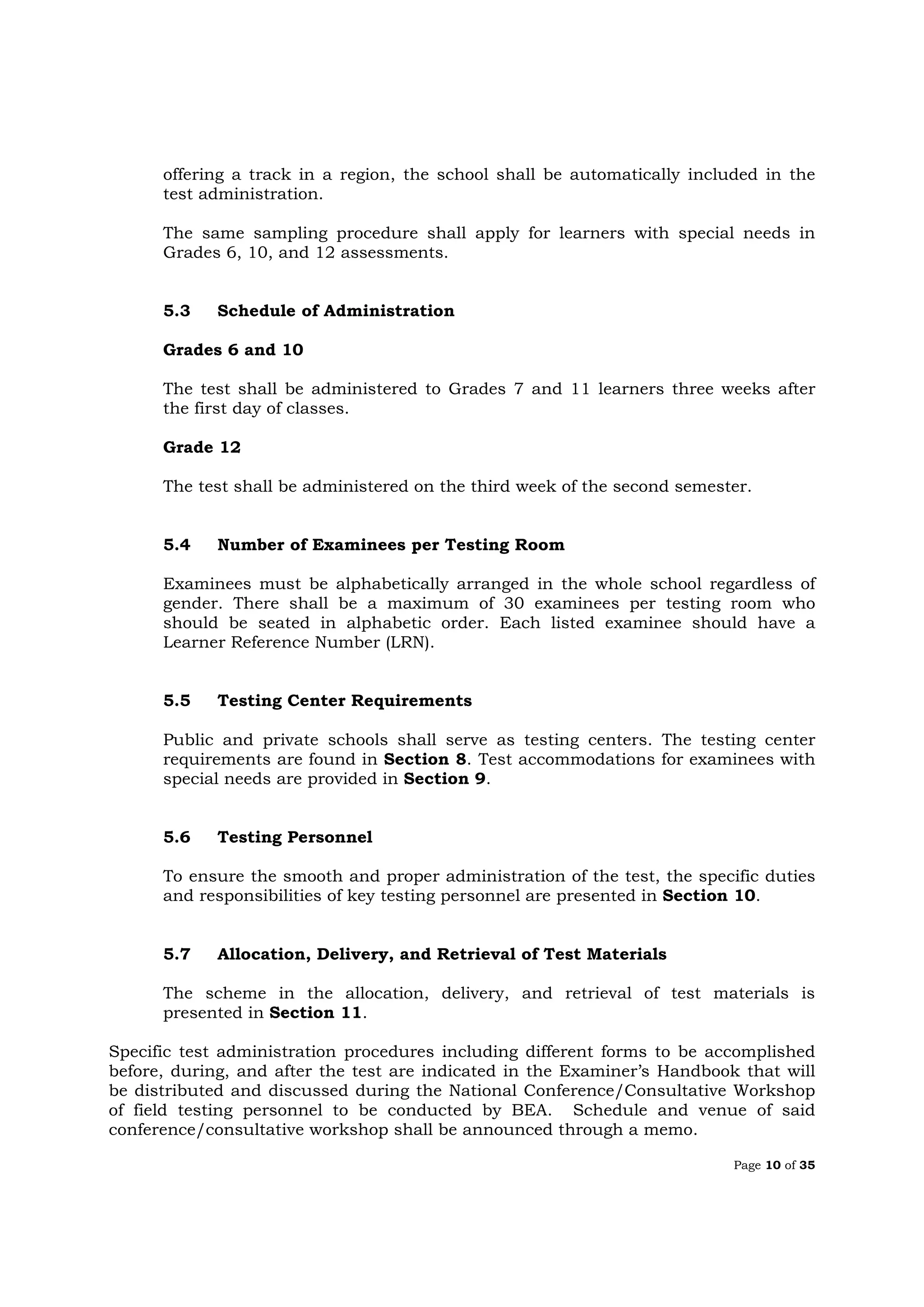 Dep ed order do-s2016_55 k-12 assessment policy | PDF