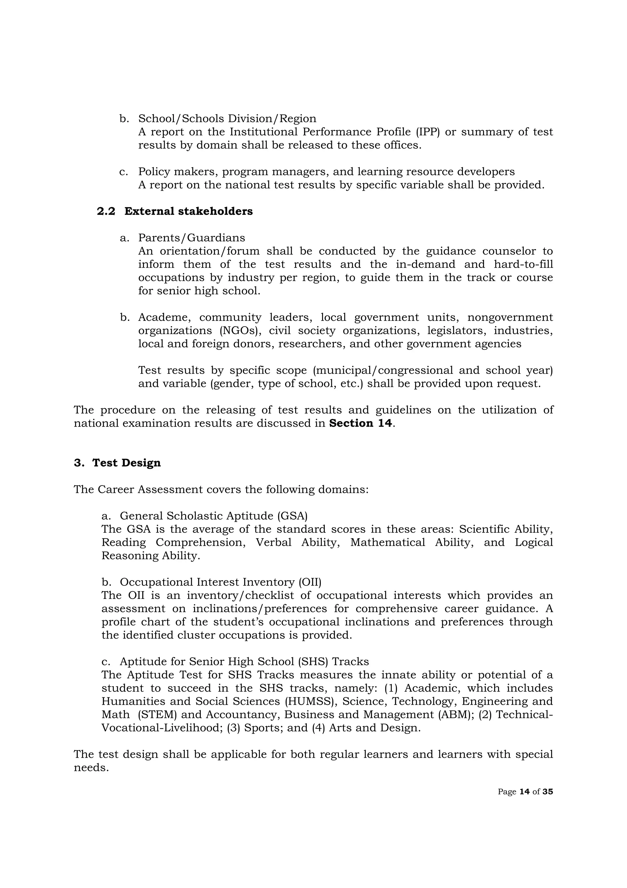 Dep ed order do-s2016_55 k-12 assessment policy | PDF