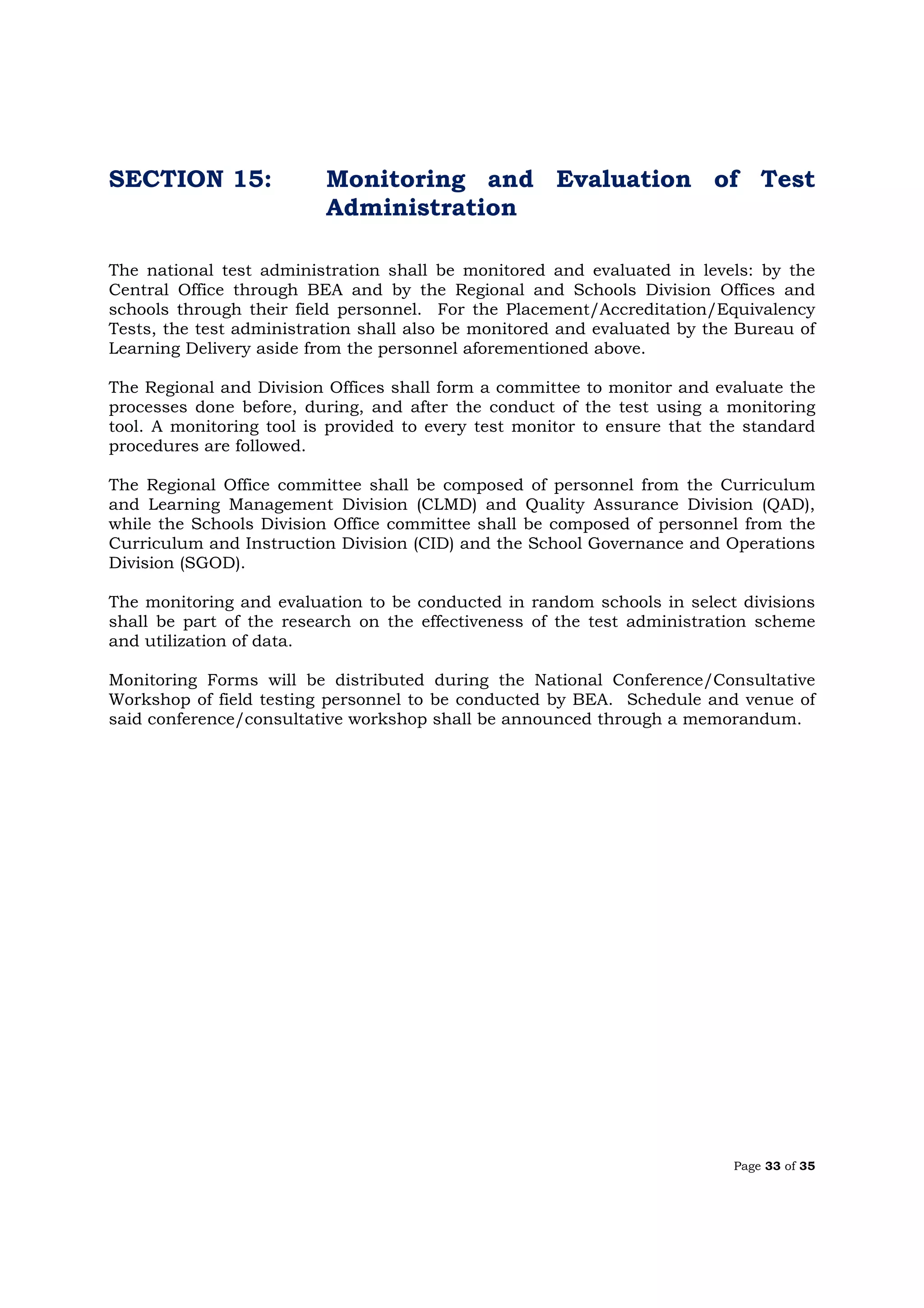 Dep ed order do-s2016_55 k-12 assessment policy | PDF
