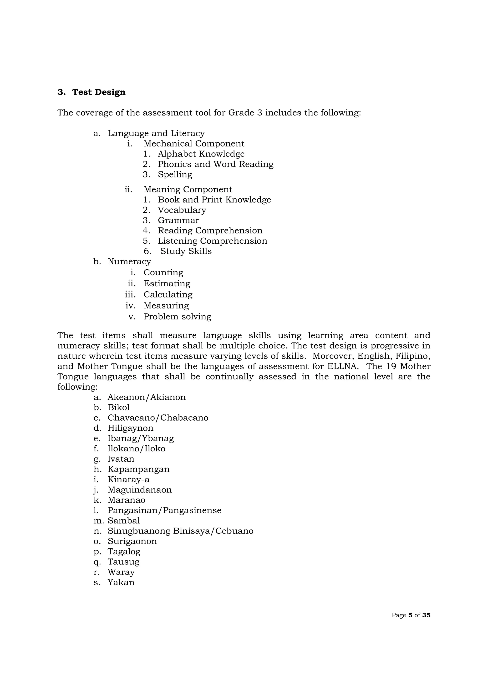 Dep ed order do-s2016_55 k-12 assessment policy | PDF