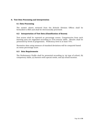 Dep ed order do-s2016_55 k-12 assessment policy | PDF