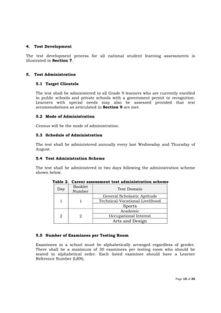 Dep ed order do-s2016_55 k-12 assessment policy | PDF