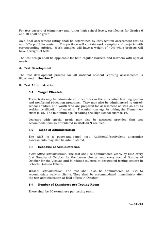 Dep ed order do-s2016_55 k-12 assessment policy | PDF