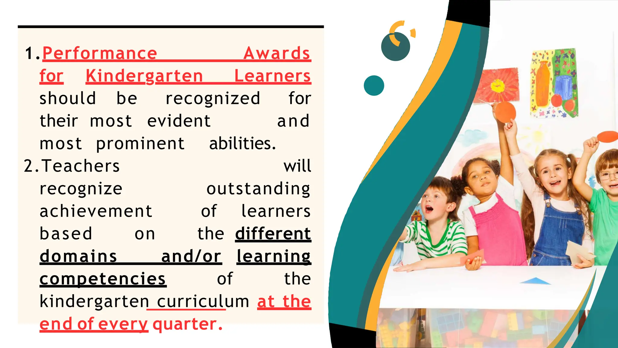 The Award for Academic Excellence of Grade 1- 12 | PPTX