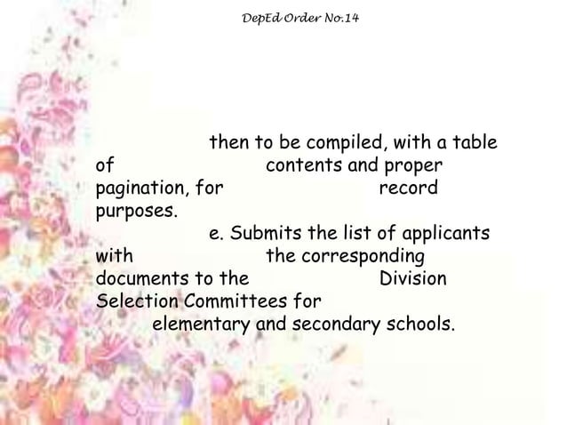 DepEd Order No.14 | Professional School | Postgraduate Education