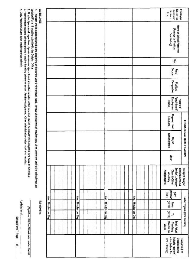 Deped order no.4,s2014 modified school forms