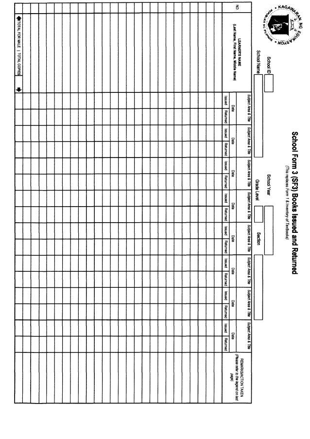 Deped order no.4,s2014 modified school forms
