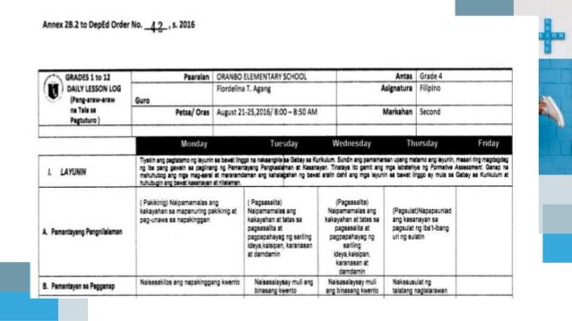 DepEd Order no. 42 s. 2016