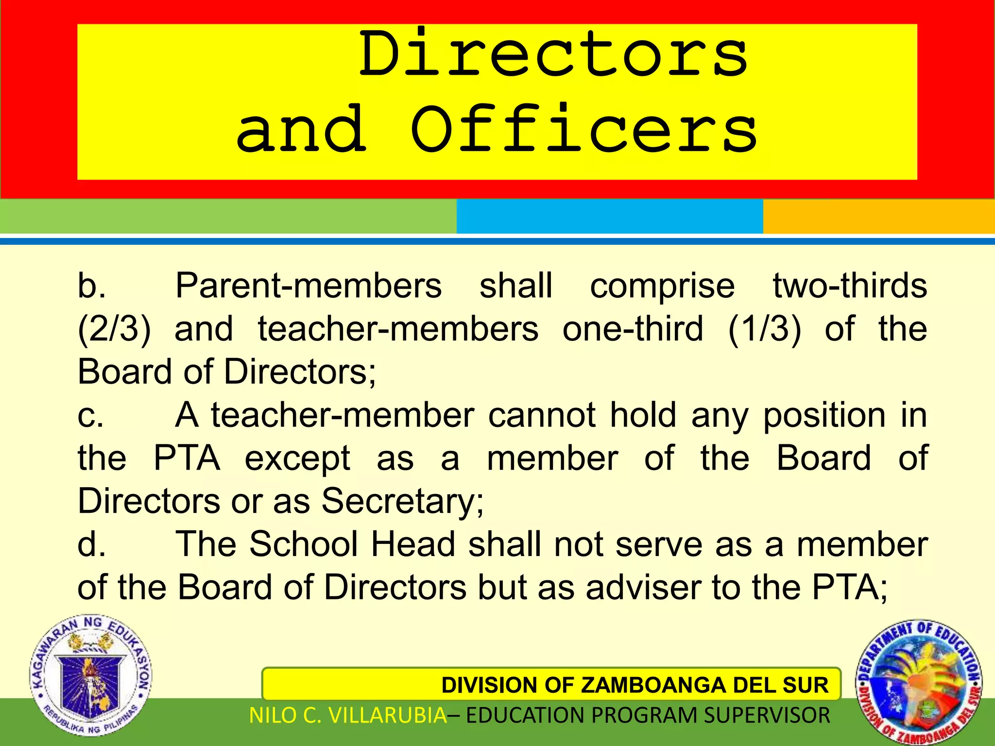 DO 54, s. 2009 - Revised Guidelines Governing Parents-Teachers ...