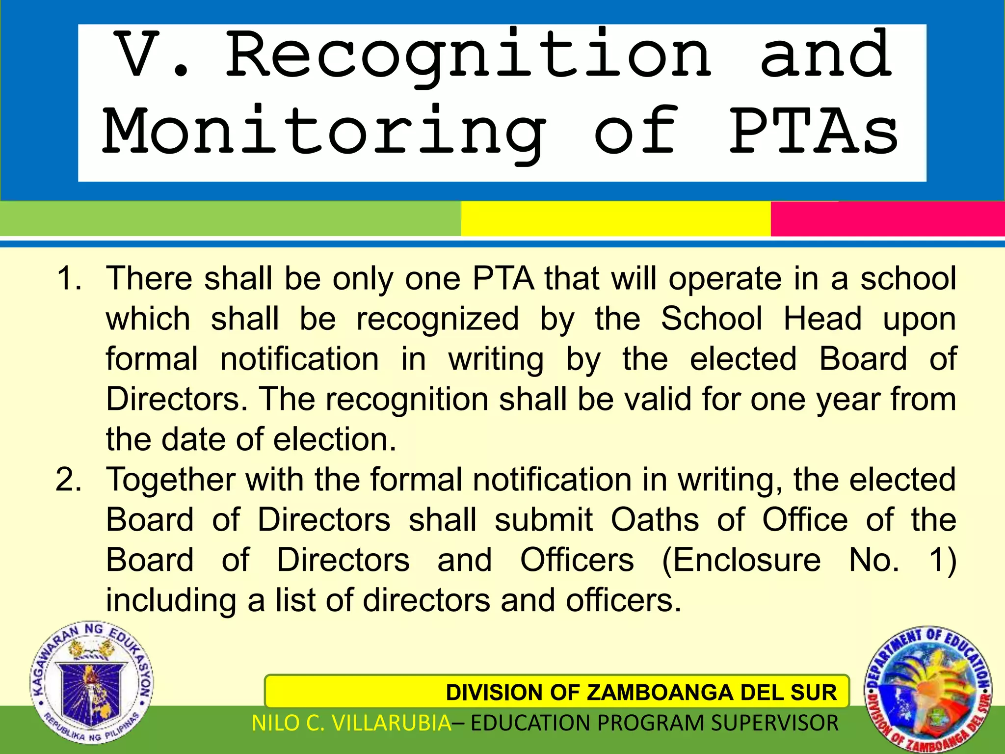 DO 54, s. 2009 - Revised Guidelines Governing Parents-Teachers ...