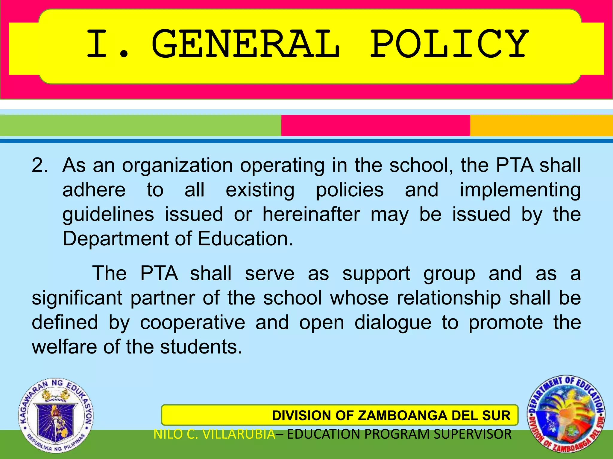 DO 54, s. 2009 - Revised Guidelines Governing Parents-Teachers ...