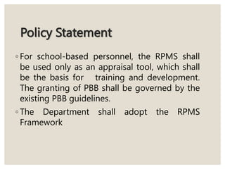 _deped_order_no._2_rpms RPMS of All teachers | PPTX | Professional ...