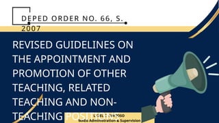 Educational Policy (DEPED ORDER NO. 66 S. 2007).pptx
